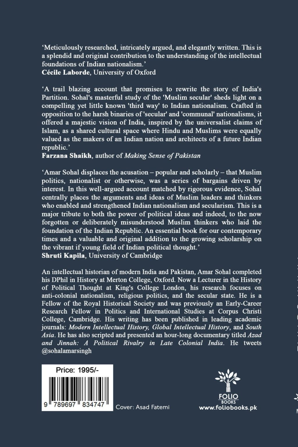 The Muslim SecularParity and the Politics of India's Partition - Folio ...